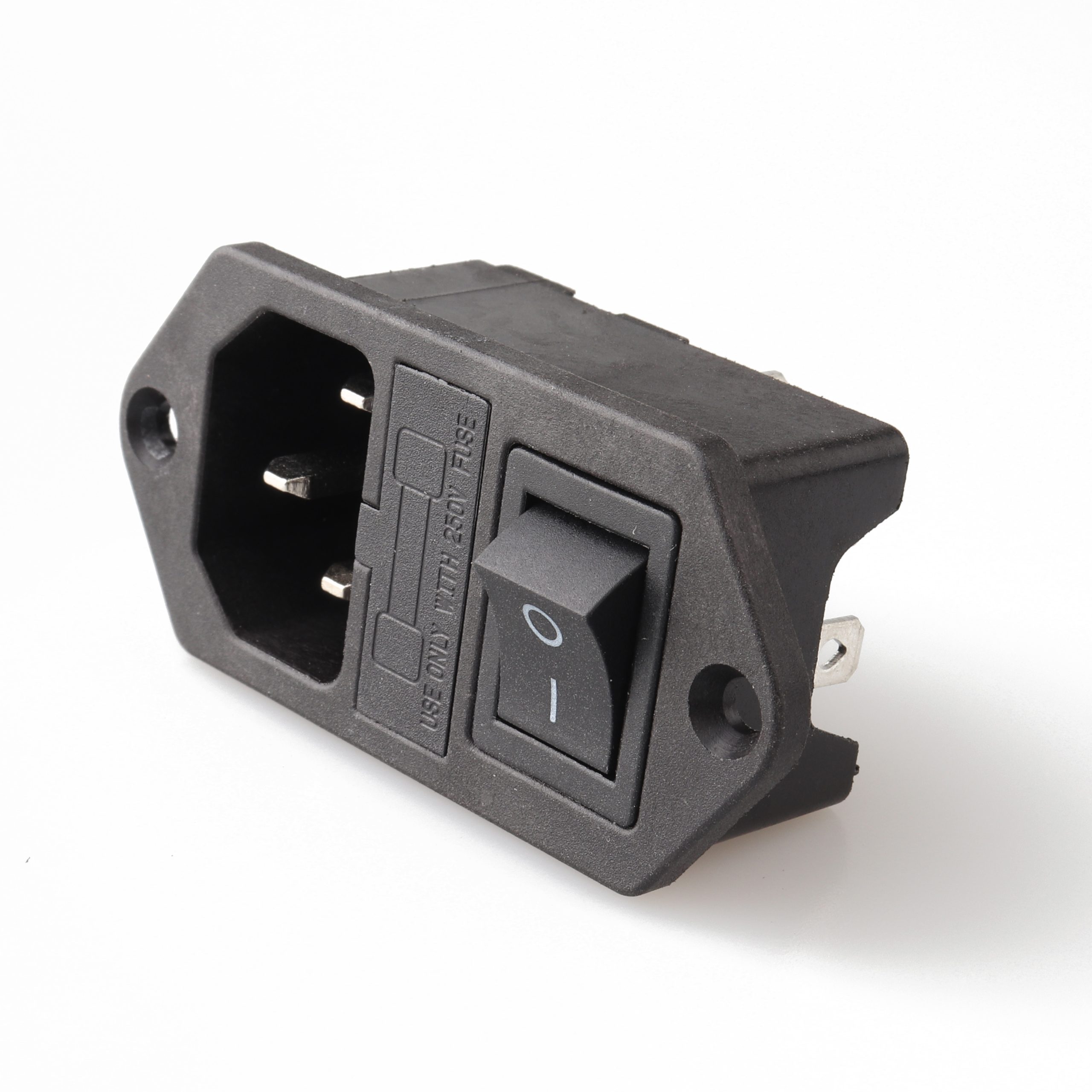 LZ-14-F19 AC Power Socket With Double Fuse High Quality Male Female ...