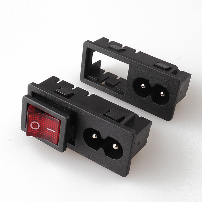 LZ-8-29 2P IEC Power Socket Inlet Electrical Plug AC Power C8 Type ...